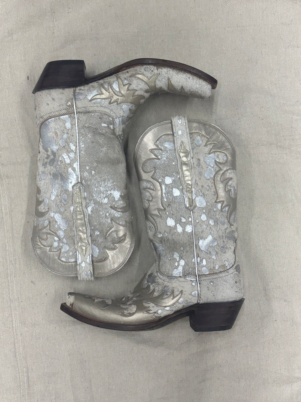 Vintage Silver Cowboy Boots – inland